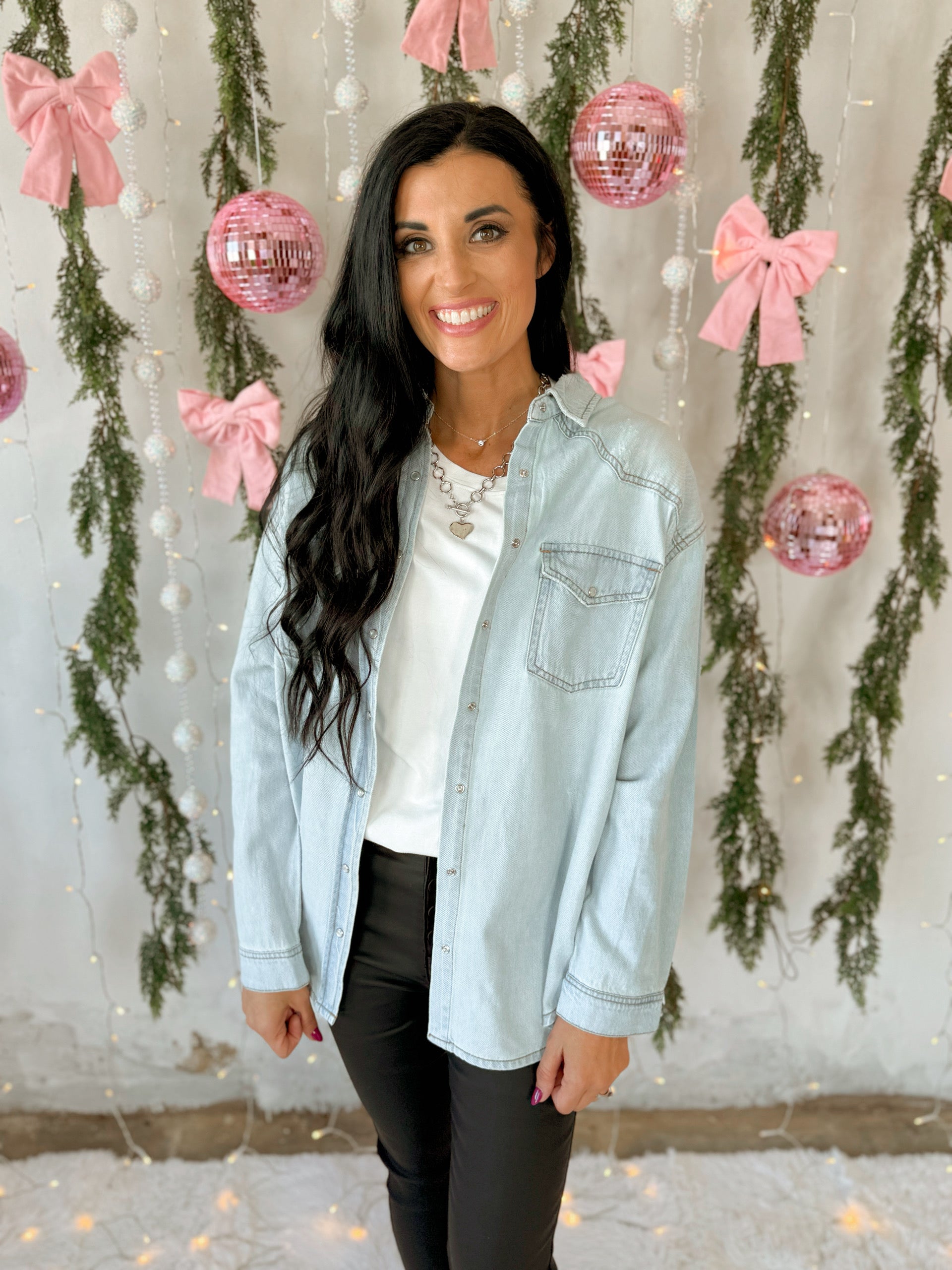 Jamie Jacket in Light Denim – Olive & Ave Clothing Boutique