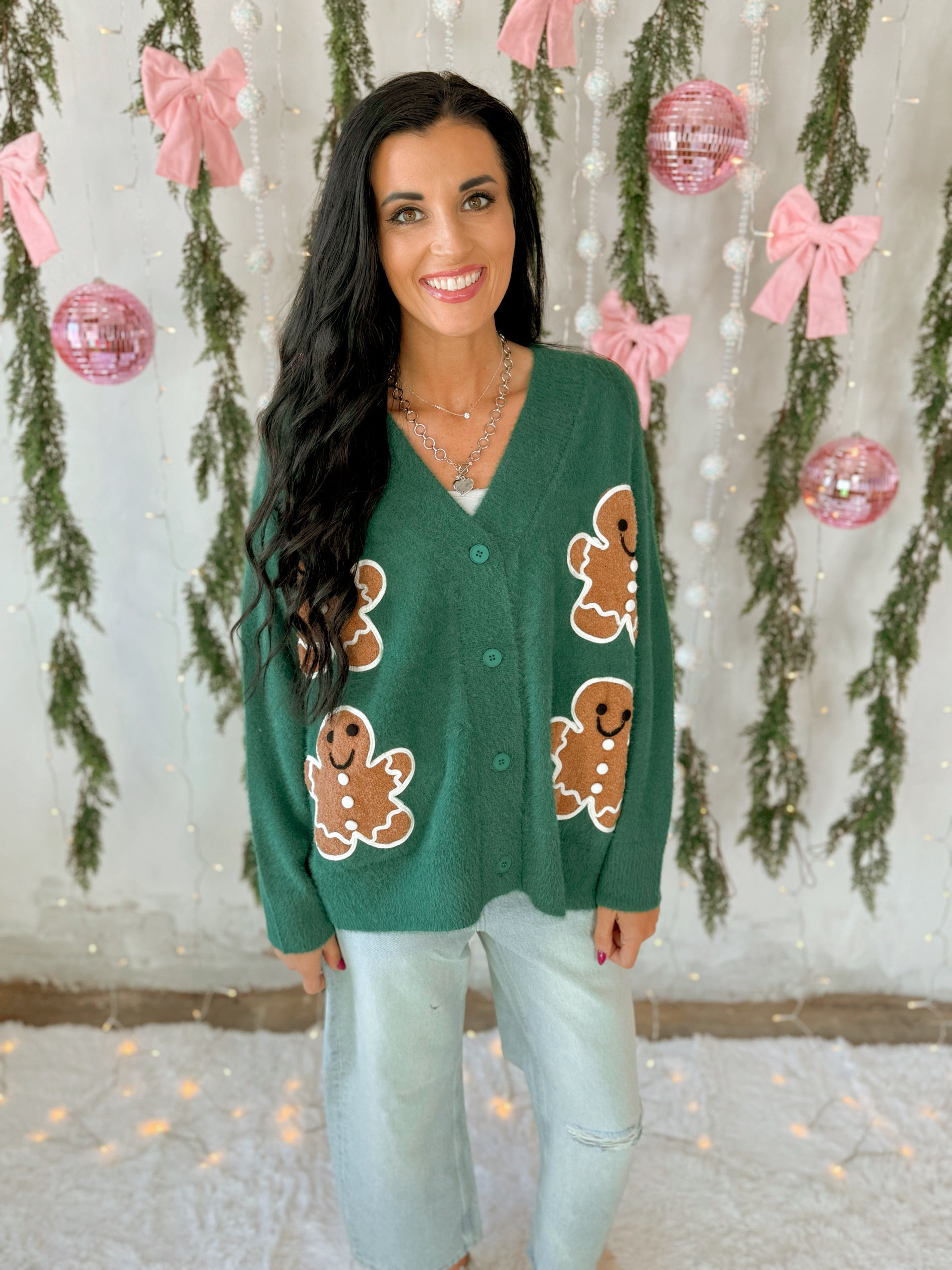 Gingerbread Knit Cardigan in Green – Olive & Ave Clothing Boutique